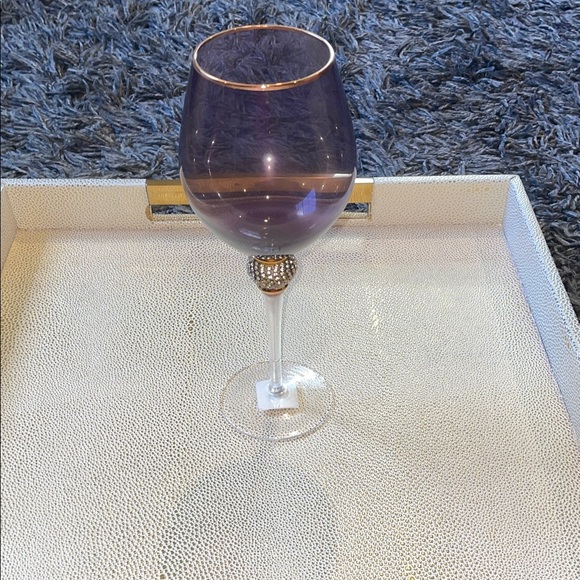 Z Gallerie | Dining | Z Gallerie Elegant Purple Wine Goblet Glass With ...